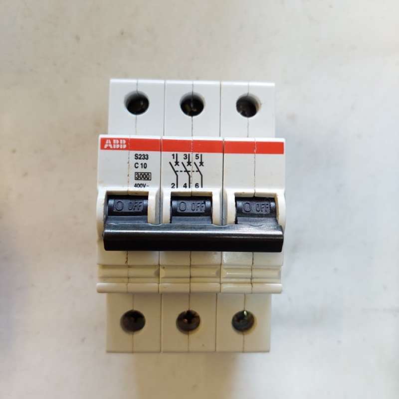 Promo Abb Mcb S233 3p 10a 3ka 400v Diskon 23% Di Seller Kamijaya Store ...
