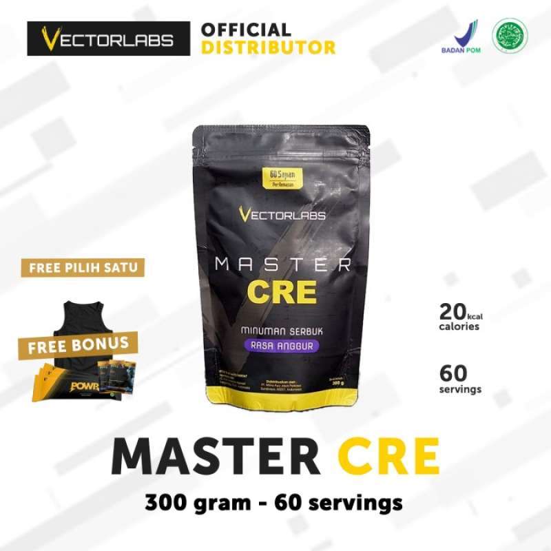 Jual Vectorlabs Master Cre Creatine Monohydrate - 300 Gram (60 Servings ...