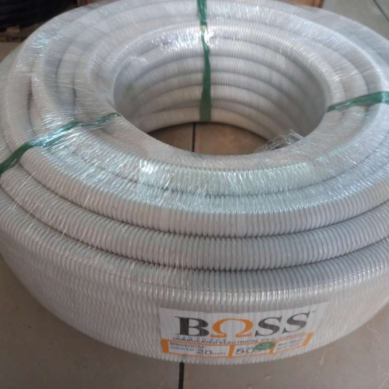 Promo flexible 20mm MEREK BOSS 50meter warna putih Diskon 23% di Seller ...