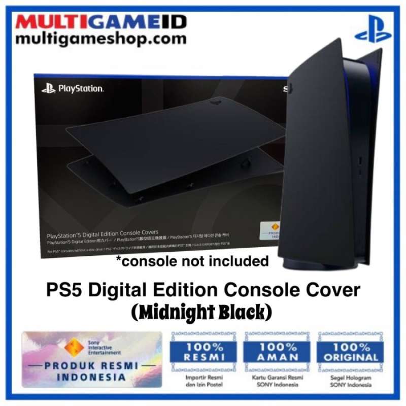 Promo PS5 Digital Console Cover (Midnight Black) Diskon 23% di Seller ...