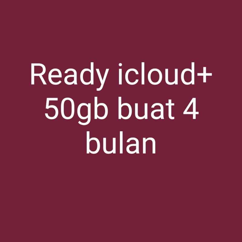 Jual Icloud 50 Gb+ Untuk 4bulan Khusus Ios Di Seller Okebosjaya - Krendang, Kota Jakarta Barat ...