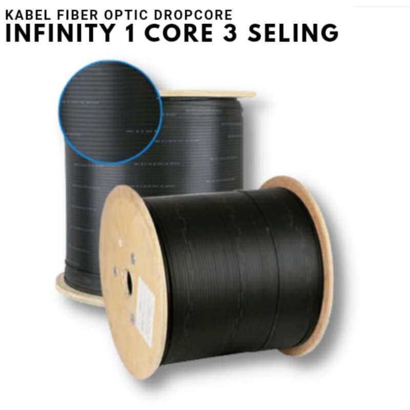 Jual Kabel Fiber Optic Dropcore 1 Core 3 Seling Infinity Fo Cable Ftth