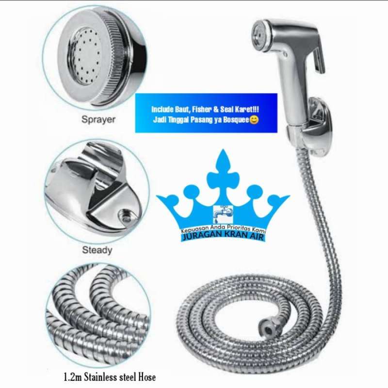 Promo Jet Shower Toilet Closet Chrome Kloset Semprotan Cebok Wc Model ...