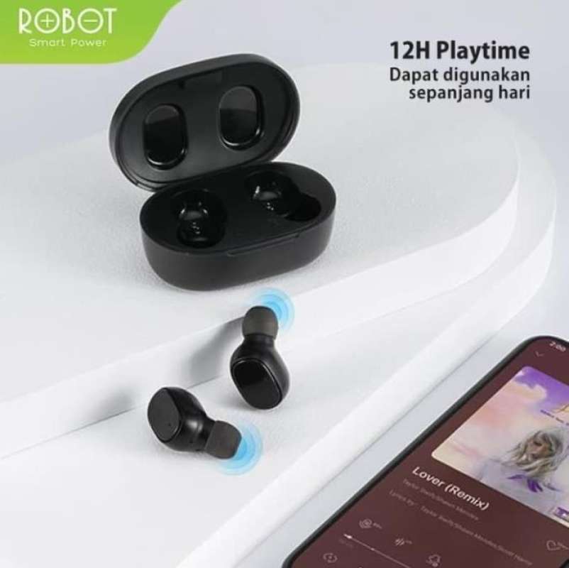 Jual Robot Headset Bluetooth TWS T20 Tru Wireless Airbuds Earphone ...