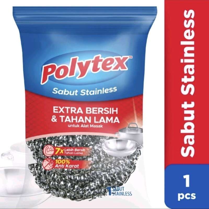 Jual Polytex Sabut Stainless Regular Cleaning Ball Cuci Piring Scourer ...