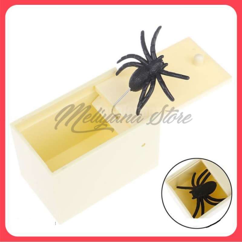 Promo Spider Prank Box Scare Box Funny Gag Toy Hadiah Ulang Tahun Laba ...