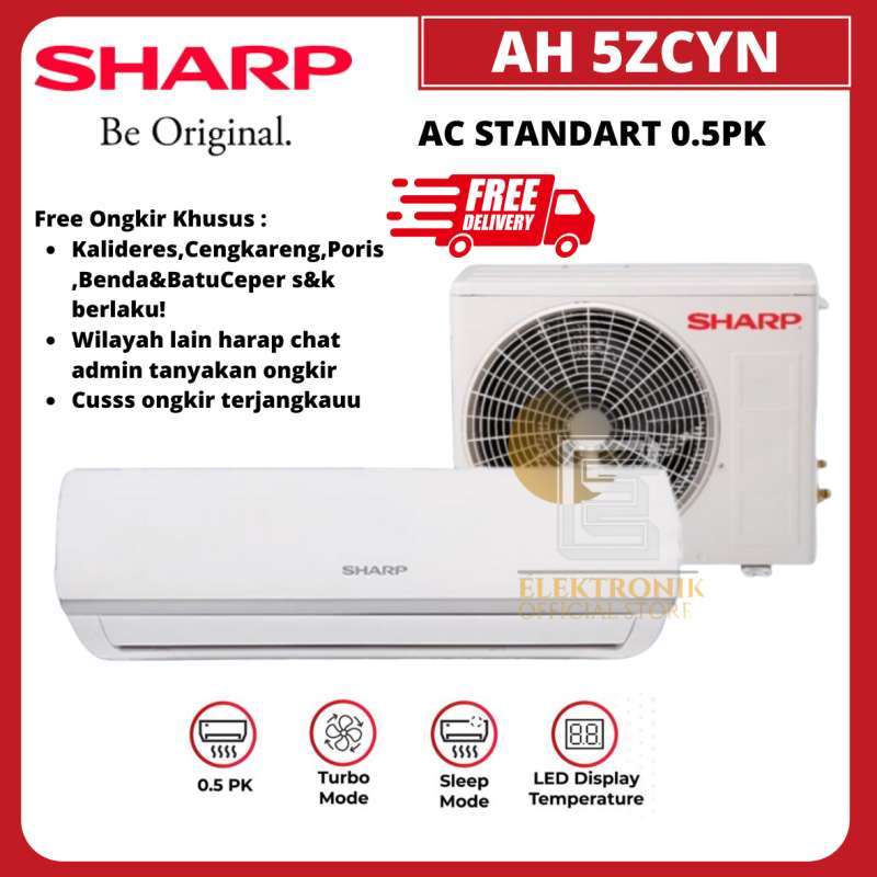 Promo SHARP AC STANDART 0.5 PK AH-5ZCYN NEW / sharp ac 1/2 pk Diskon 13% di Seller Elektronik ...