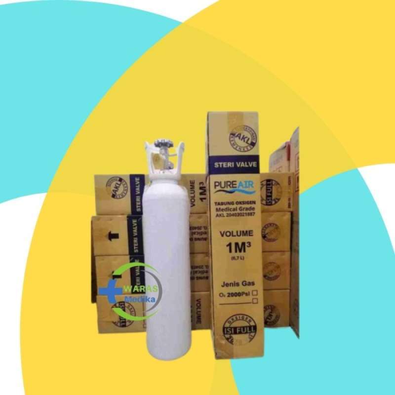 Jual Tabung Oksigen (o2) + Isi Medical Ukuran 1m3 Di Seller Nur Nur ...