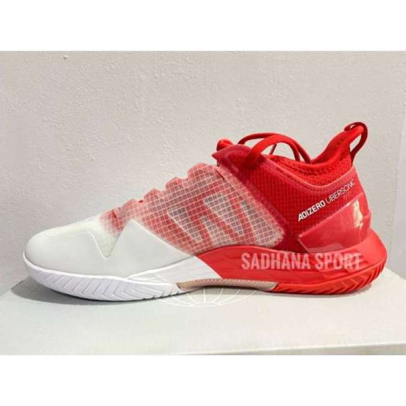 Jual Sepatu Tenis Adidas Adizero Ubersonic 4 M HEAT Putih Merah - 6 di ...