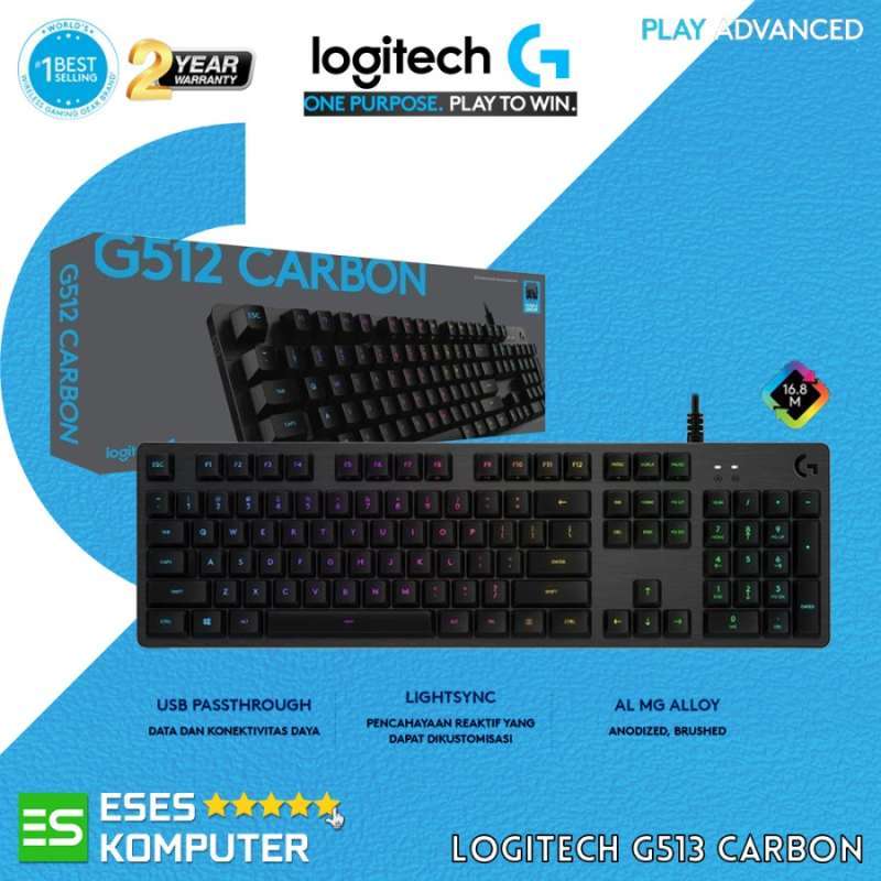 Jual Keyboard Logitech G512 Carbon Lightsync RGB Keyboard Gaming ...