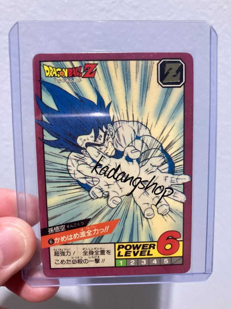 Promo Kartu Dragon Ball Power Level 1991 No 6 Goku Kamehameha Diskon 23 ...