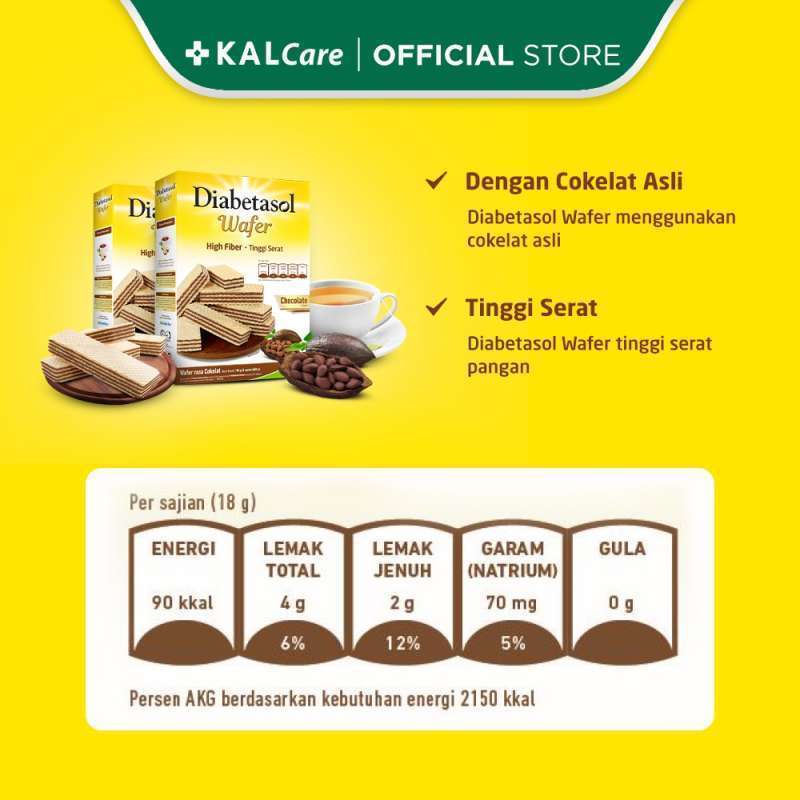 Jual Diabetasol Wafer Rasa Chocolate Di Seller Dede Collection - Kebon ...