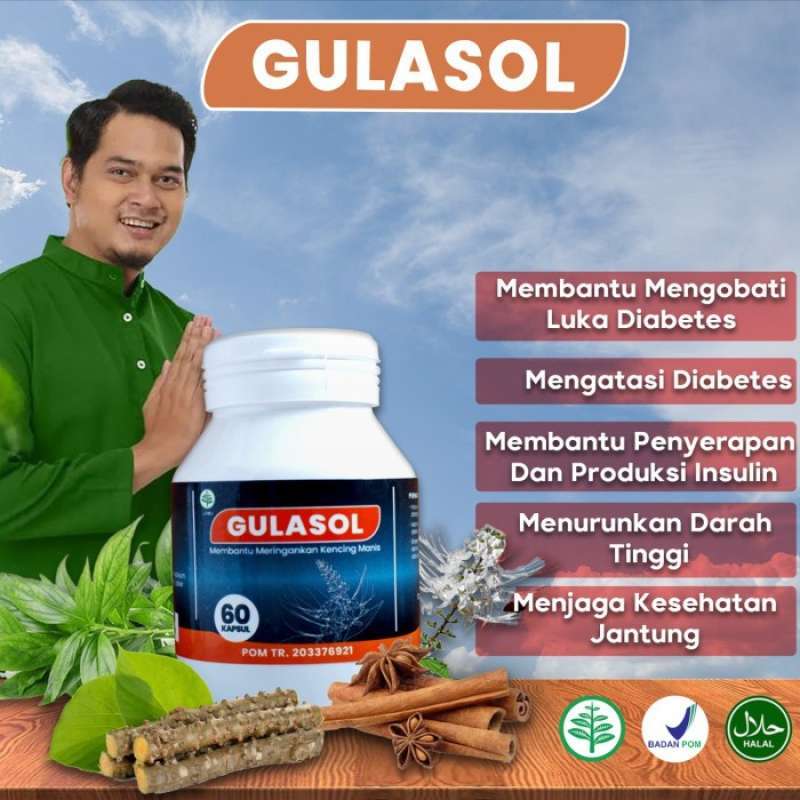 Jual Obat Ampuh Atasi Masalah Gula Darah | Gulasol Isi 60 Kapsul Di ...