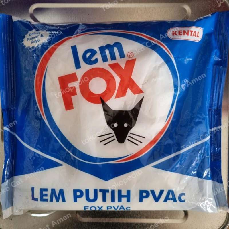 Jual LEM FOX PUTIH PVAc KENTAL 600 GRAM / REFILL PLASTIK di Seller Toko ...