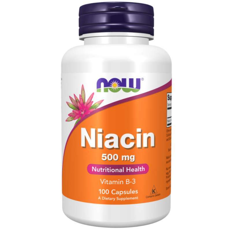 Promo NOW FOODS NIACIN 500 MG 100 CAPS NUTRITIONAL HEALTH VIT B3 ...