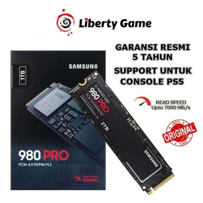 Jual Samsung SSD 980 PRO NVMe M.2 1TB PCle 4.0 GEN 4 PS5 di Seller Liberty Game - Ancol, Kota ...