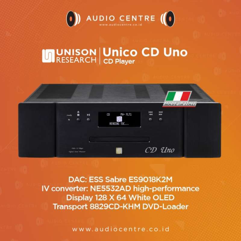 Jual Unison Research Unico CD Uno Tube CD Player / unico cduno cd ...