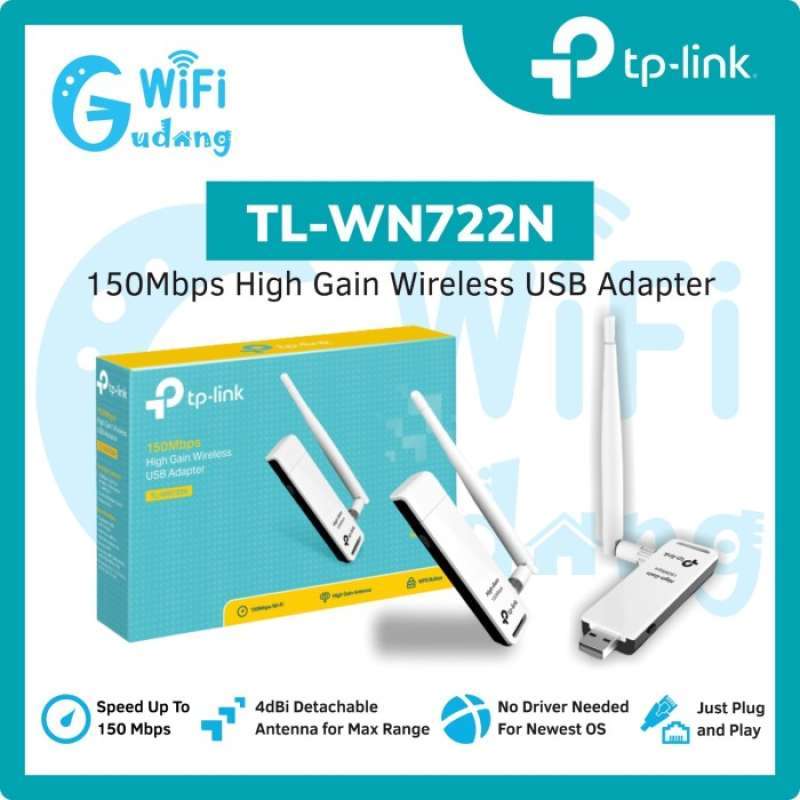 Promo TL-WN722N 150Mbps High Gain Wi-Fi USB Adapter Diskon 23% di ...