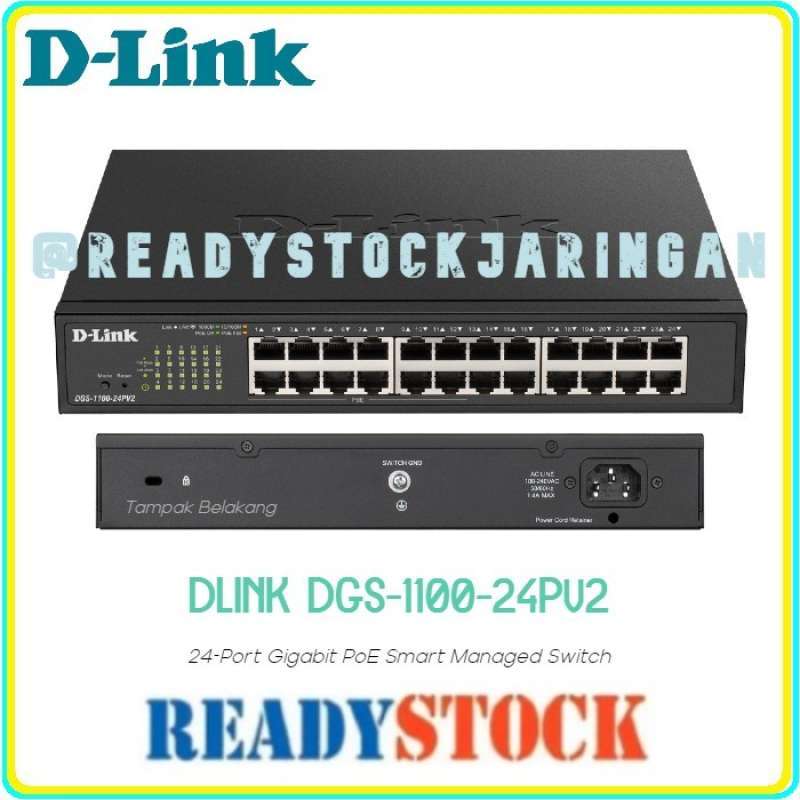 Jual Dgs-1100-24p 24-port Poe Gigabit Smart Managed Switch Di Seller ...