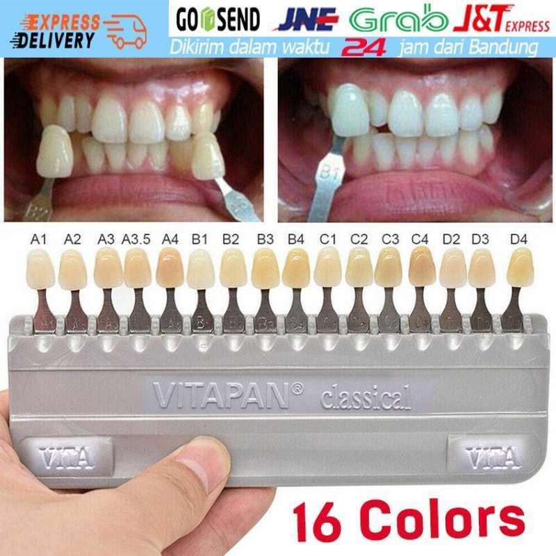 Jual Vita Dental Shade Guide Acuan Panduan Gigi Bleaching 3d A1-d4 16 ...