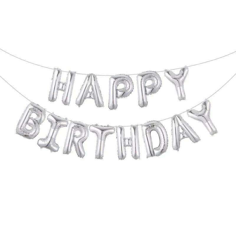 Jual Balon Happy Birthday / Balon Huruf Hbd Set / Balon Foil Huruf ...