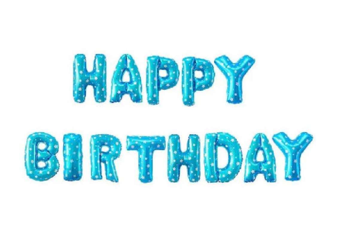 Jual Balon Happy Birthday / Balon Huruf Hbd Set / Balon Foil Huruf di ...