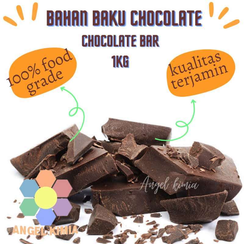 Jual Bahan baku Coklat Dark Chocolate bar 1kg coklat hitam kue ...