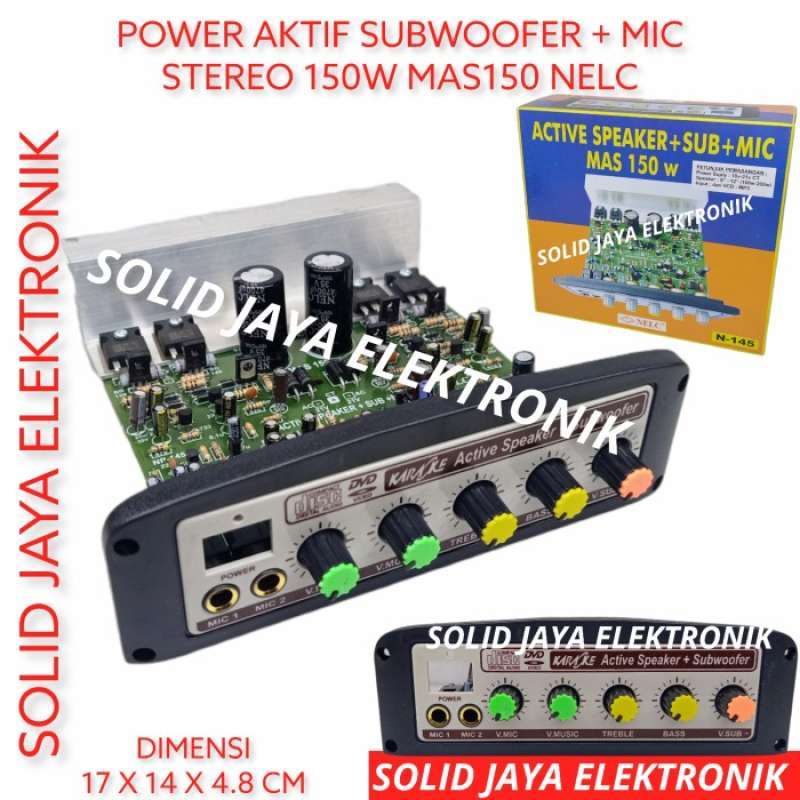 Promo KIT POWER SPEAKER AKTIF 150W STEREO SUBWOOFER MIC AMPLI MAS150 ...