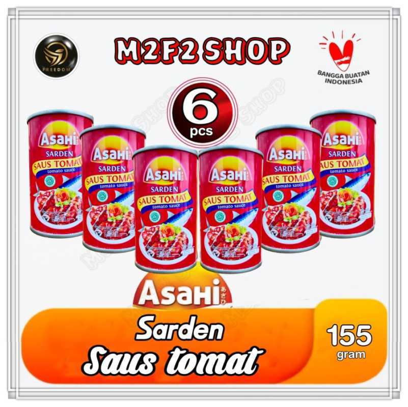 Promo Ikan Sarden ASAHI Sardines Dalam Saus Tomat - 155 gr (Kemasan 6 ...
