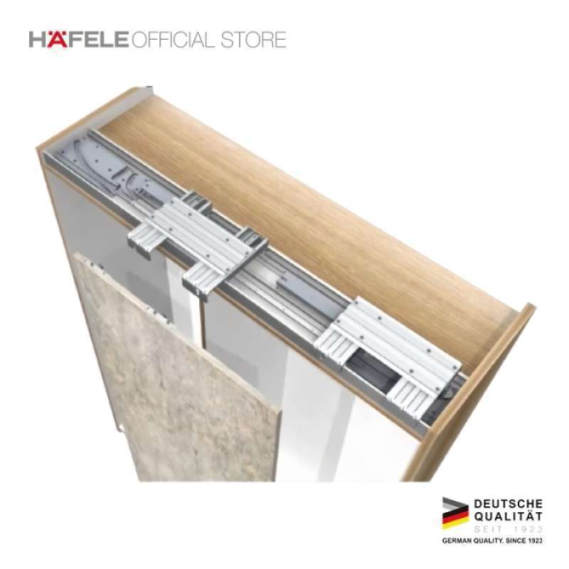 Jual Hafele Slide Flat 60 DS - Rel Pintu Lemari Geser untuk Pintu Kayu ...