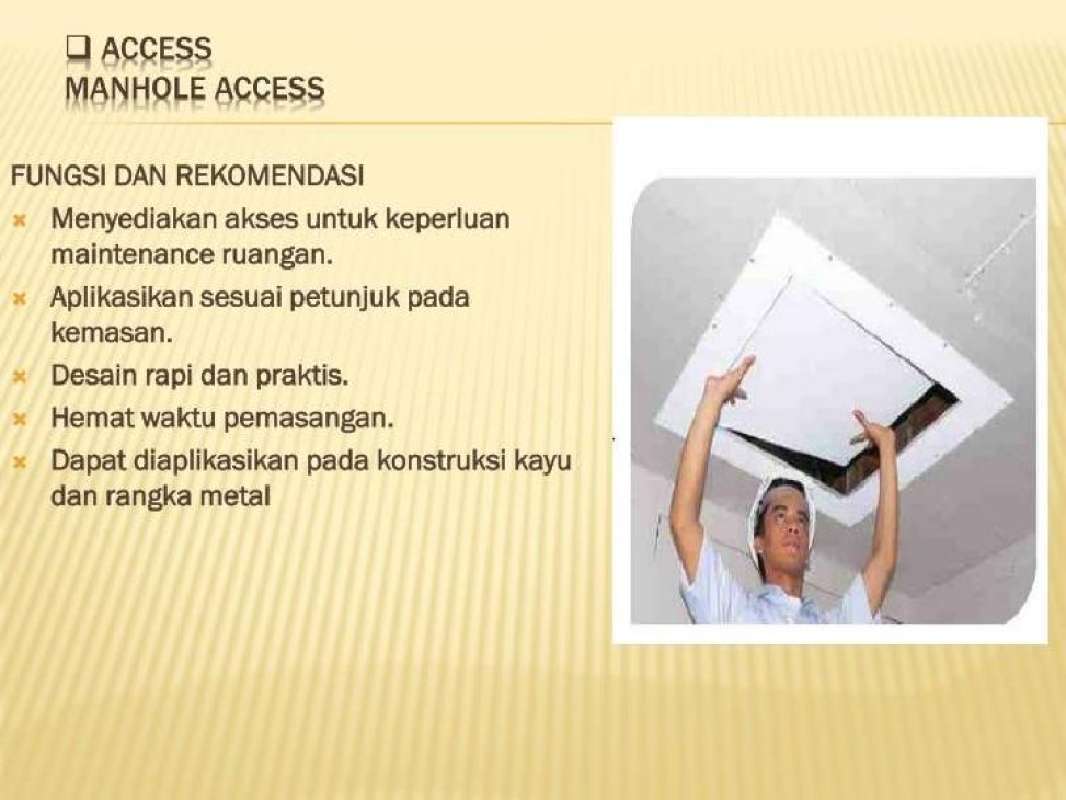 Jual MANHOLE - ACCESS PANEL PLAFON TEBAL 9MM - Custom Request di Seller ...