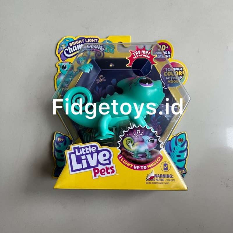 Promo Little Live Pets Chameleon Interactive Color Change Light Up Toy ...