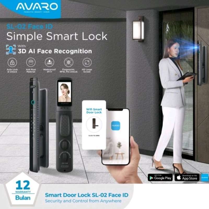 Jual Avaro Sl02 Face Id Smart Door Lock Kunci Pintu Di Seller Vixion Home Solution - Sunter ...