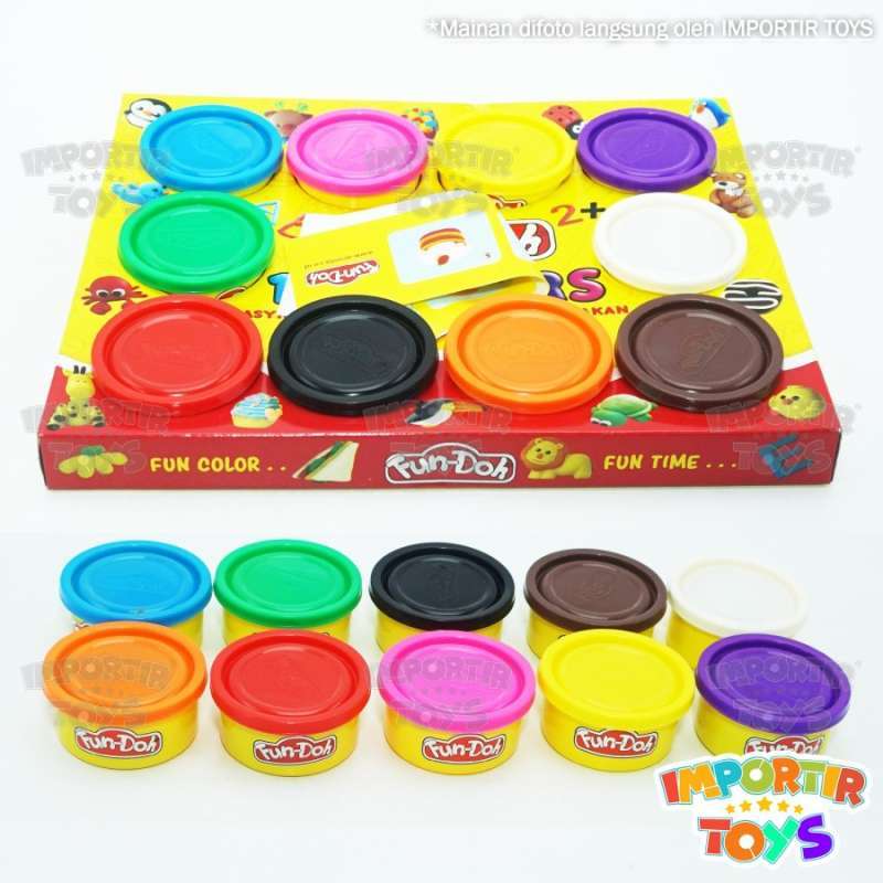 Jual Mainan Plastisin Set Lilin Kreasi Anak Fundoh Warna Murah ...