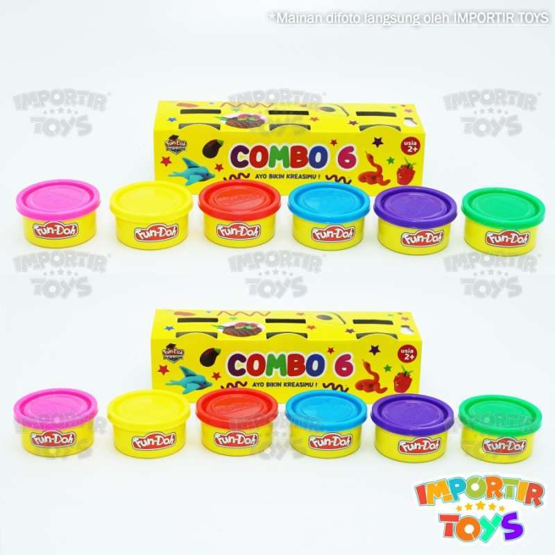 Jual Mainan Plastisin Set Lilin Kreasi Anak Fundoh Warna Murah ...