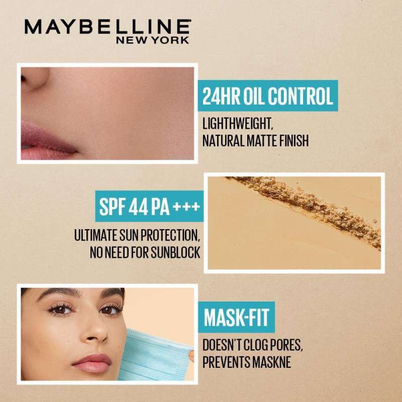 Jual Maybelline Fit Me 24hr Oil Control Powder Foundation - Makeup ...