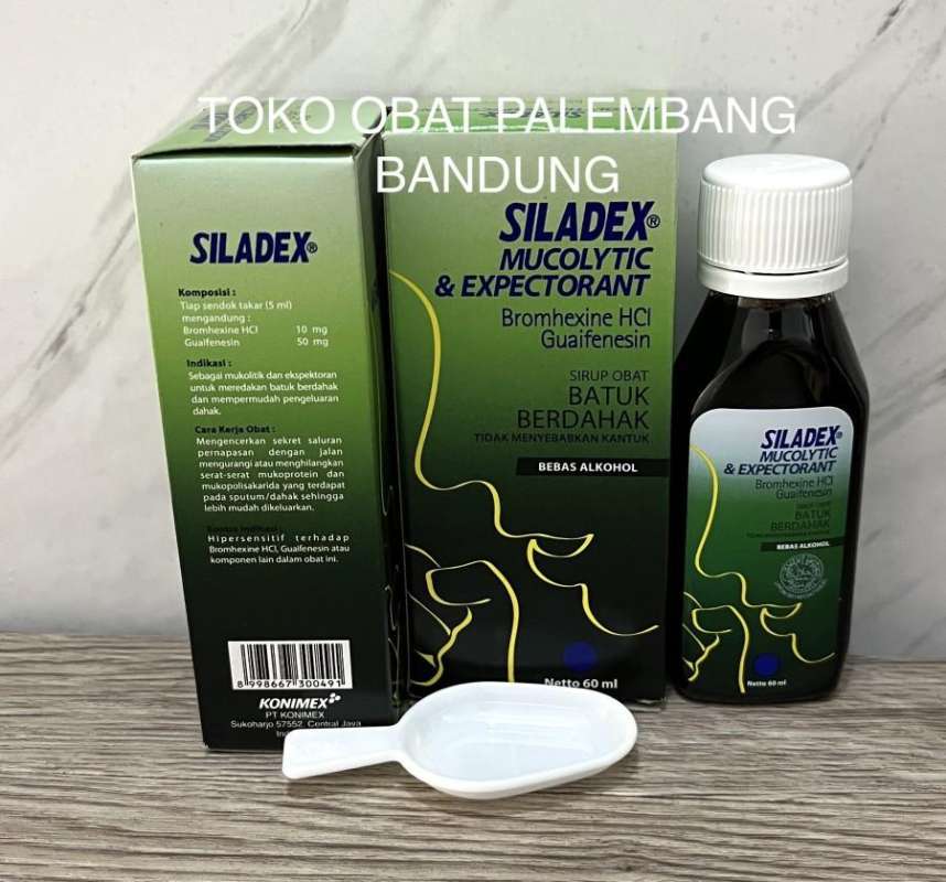 Jual SILADEX BATUK BERDAHAK 60 ML BEBAS GULA MUCOLYTIC EXPECTORANT di ...