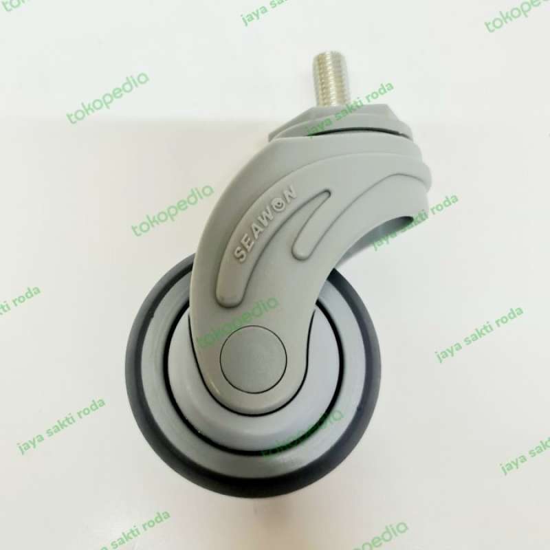 Promo Roda hospital Srew elaktis rubber 3 inch seawon putar Diskon 23% ...