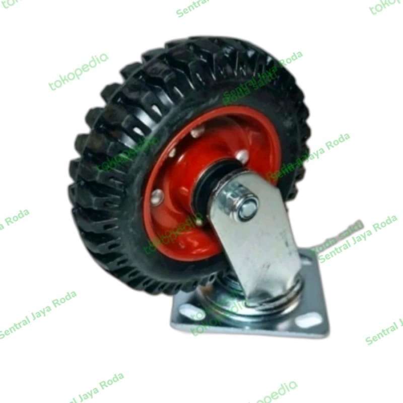 Promo Roda Karet Kembang Heavy Duty 6 inch Hidup Diskon 23% di Seller ...