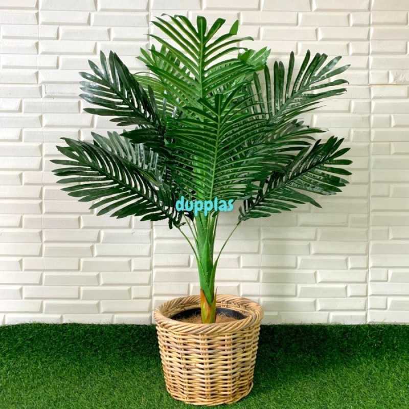 Promo Pohon Daun Palem T100 Semi Latex Pot Dasar Hitam Cover Keranjang ...