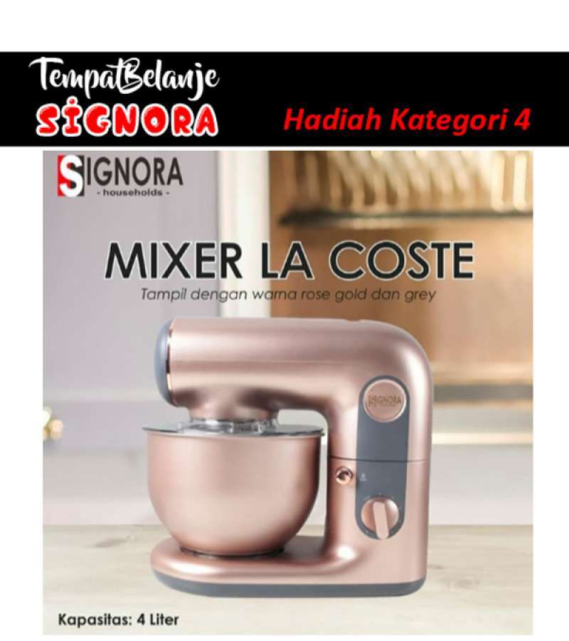 Jual Signora Standing Mixer La Coste 4 liter 4lt lt 700 gr - 1 Kg ...