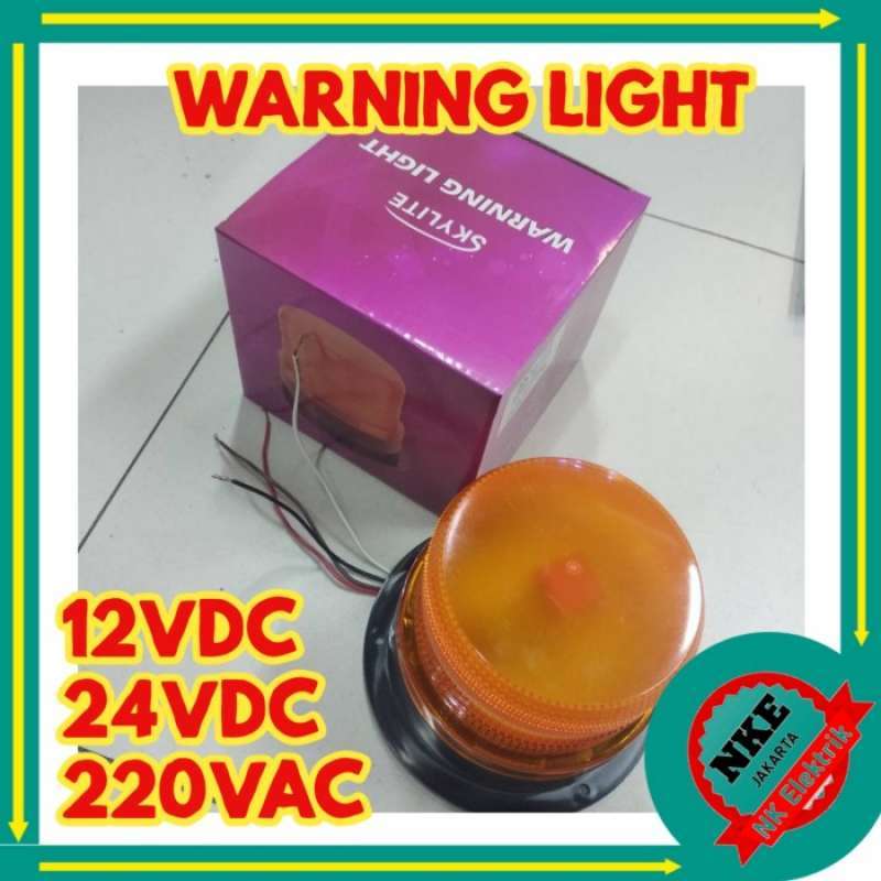 Promo Lampu STROBO / Warning Light/ Flash Light Bisa AC 220V atau DC 12 ...