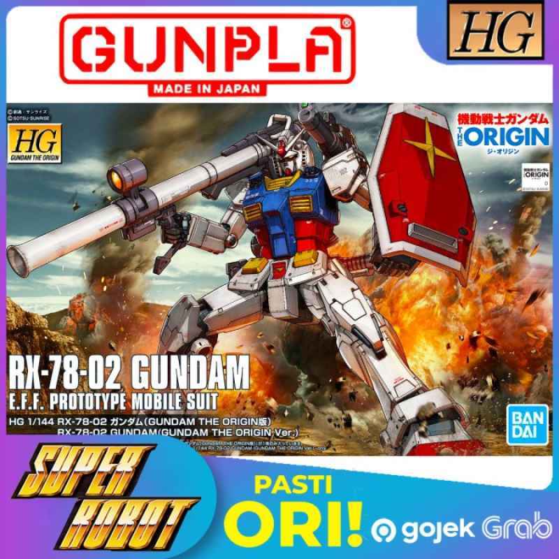 Promo HG RX-78-02 / RX-78-2 GUNDAM [THE ORIGIN VER] - THE ORIGINS - TOKOTIGADUASATU Diskon 50% ...