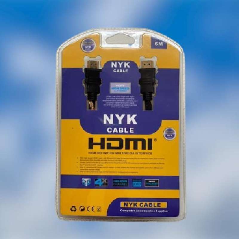 Jual NYK Cable HDMI JARING + ETHERNET 5 Meter High Quality di Seller ...