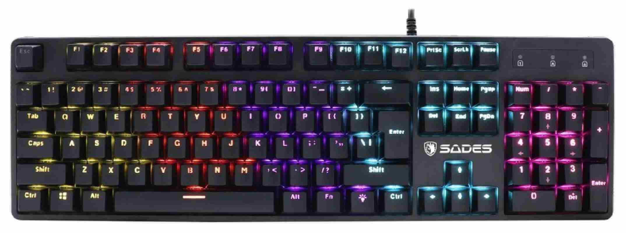 Jual Sades Rebellion Outemu Removable Switch Mechanical Gaming Keyboard ...
