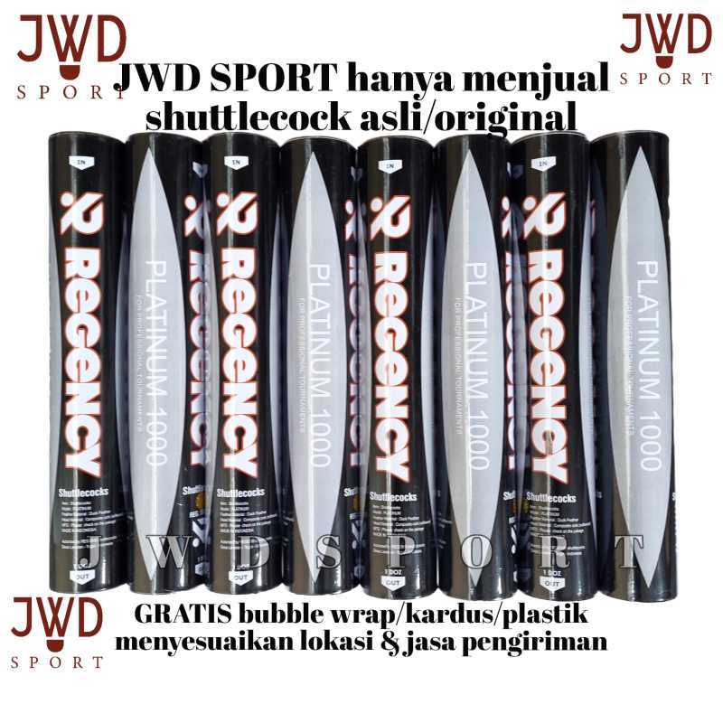 Jual Regency Platinum 1000 Shuttlecock Isi 12 per Slop Kok Badminton ...