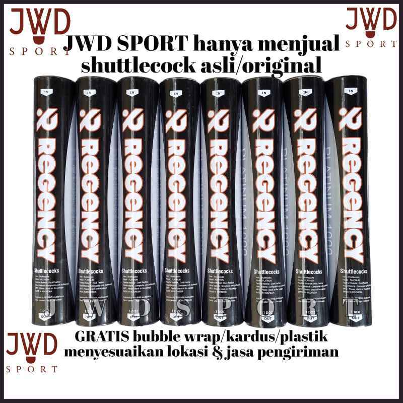 Jual Regency Platinum 1000 Shuttlecock Isi 12 per Slop Kok Badminton ...