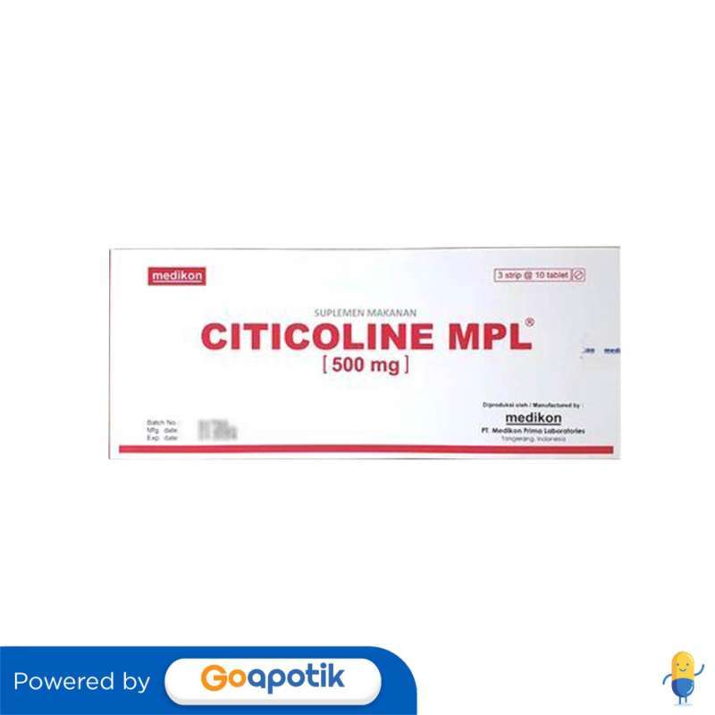 Jual CITICOLINE MPL MEDIKON 500 MG BOX 30 TABLET di Seller Apotek Sehat ...