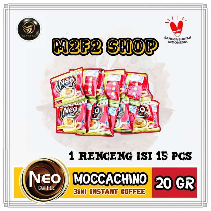 Promo Kopi Neo Coffee Moccachino 3in1 Sachet | Gt - 20 Gr (kemasan 15 ...