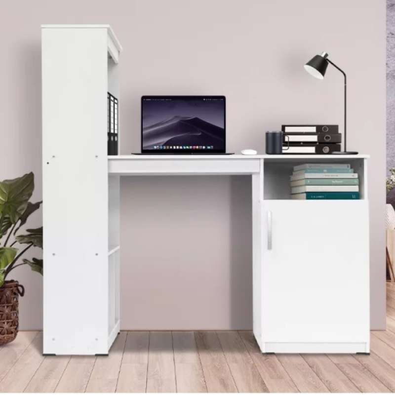 Promo Meja Kerja Kantor Komputer dengan Rak Laci Serbaguna Minimalis ...